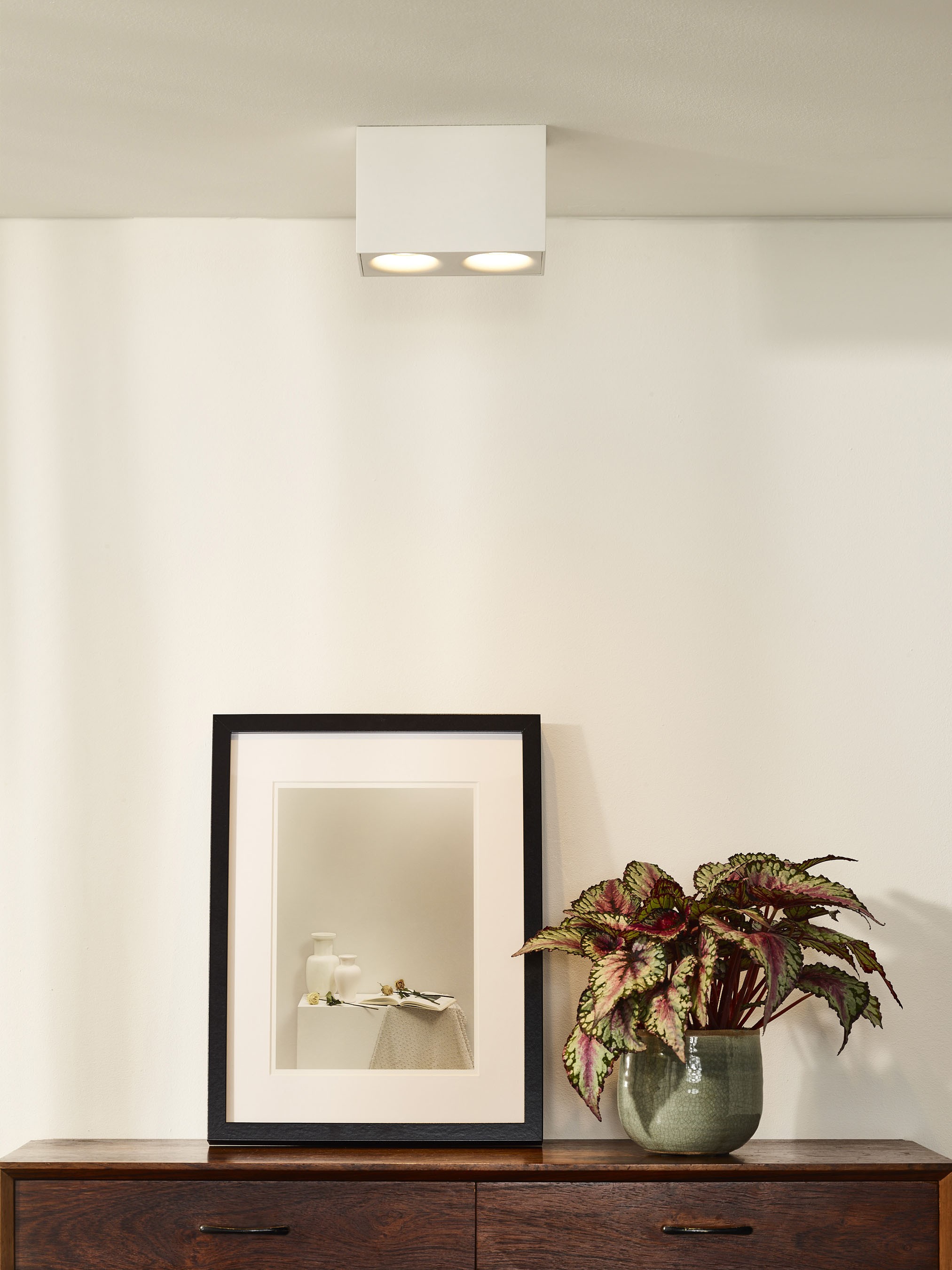 Tioben LED Spot plafond LED Dim. GU10 2x5W 3000K Blanc EXCLOOSIVA