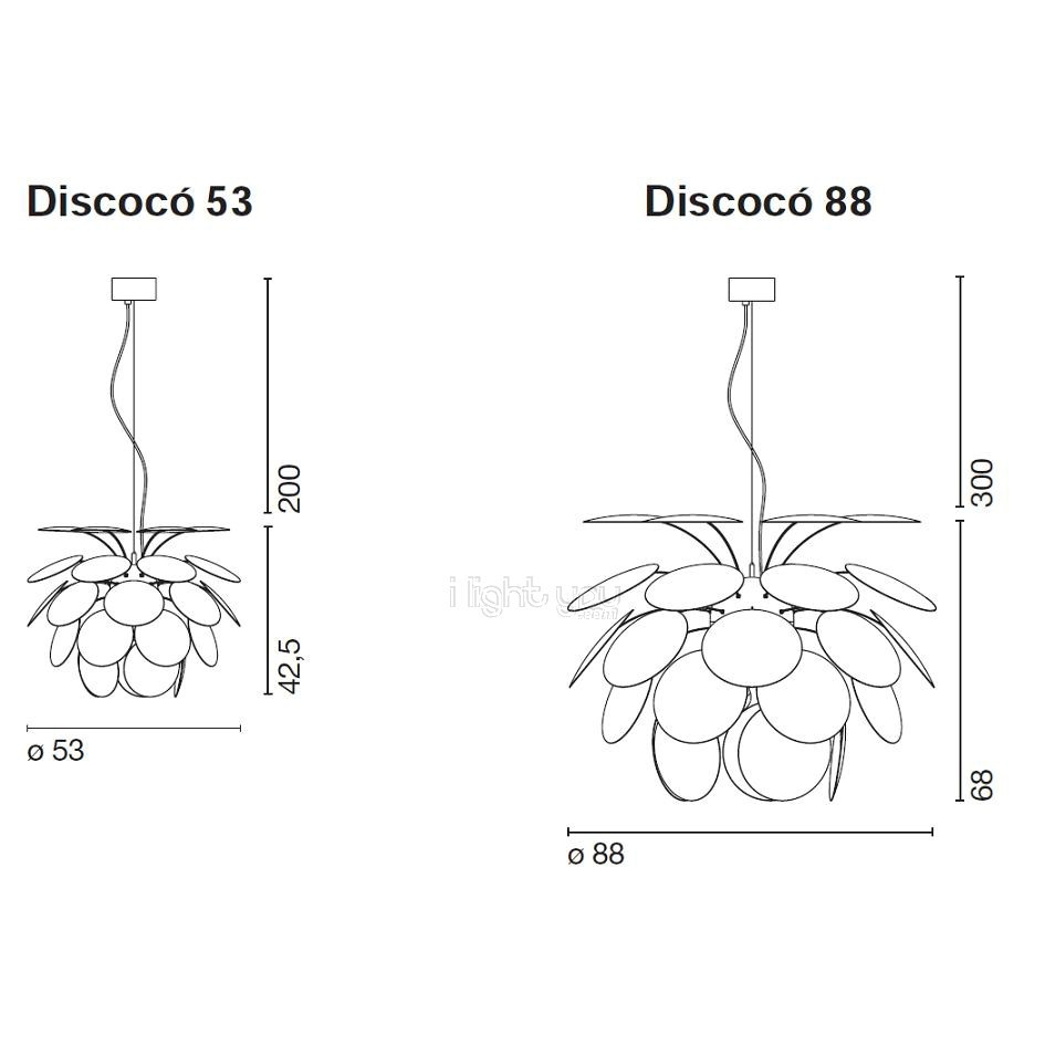 Discoco Suspension Noir et Or par Marset
