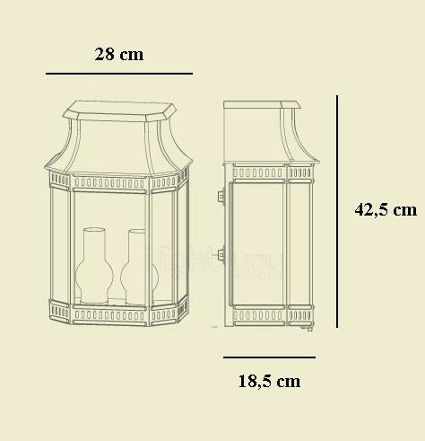 Louis Philippe 2 par Roger Pradier Design | Applique extérieur Murale