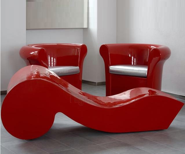 Rococo Laqué par SLIDE Design | Chaise Longue et Transat